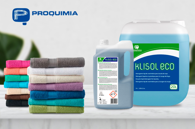 Detergente líquido multi enzimático Klisol ECO by Proquimia • ilser grup